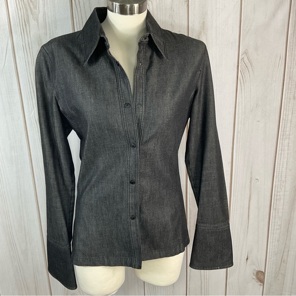 Gucci | Tops | Gucci Snap Blouse | Poshmark